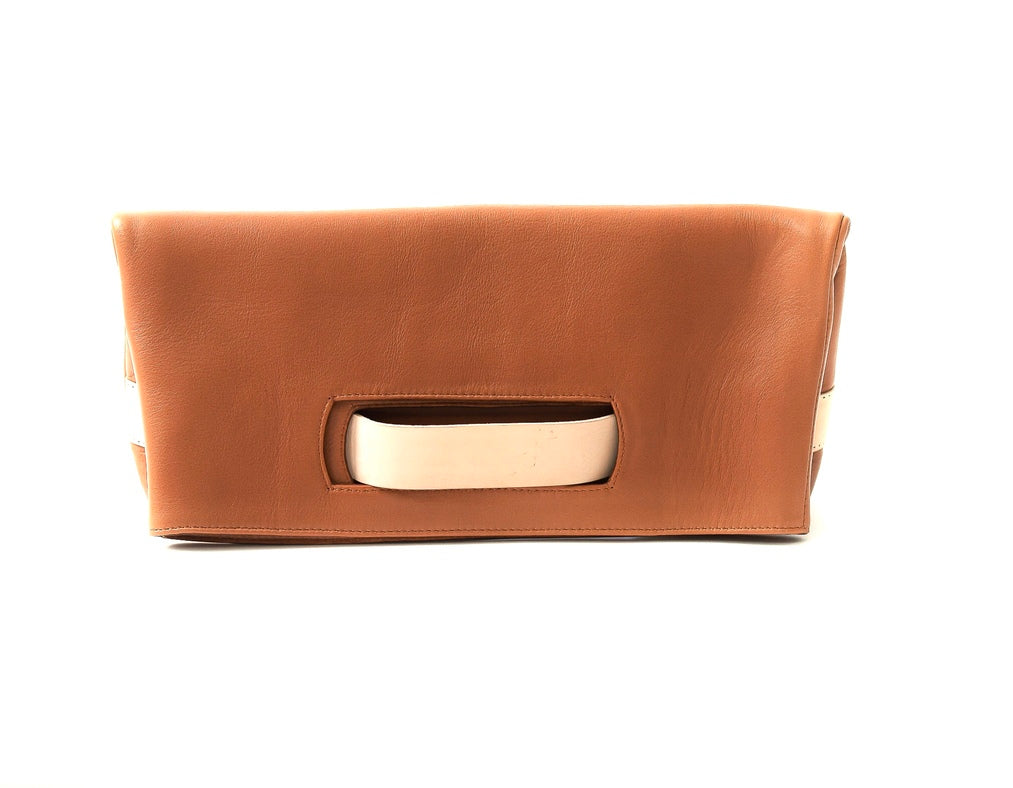 High Quality Fold-over Leather Clutch Bag — Bermuda Born